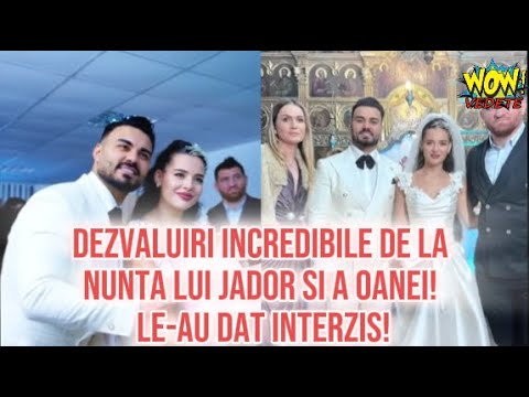 Dezvaluiri incredibile de la nunta lui Jador si a Oanei! Le-au dat ...