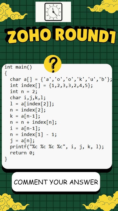 ZOHO Interview Question 8 | Can you solve this | C debugging | Code ...