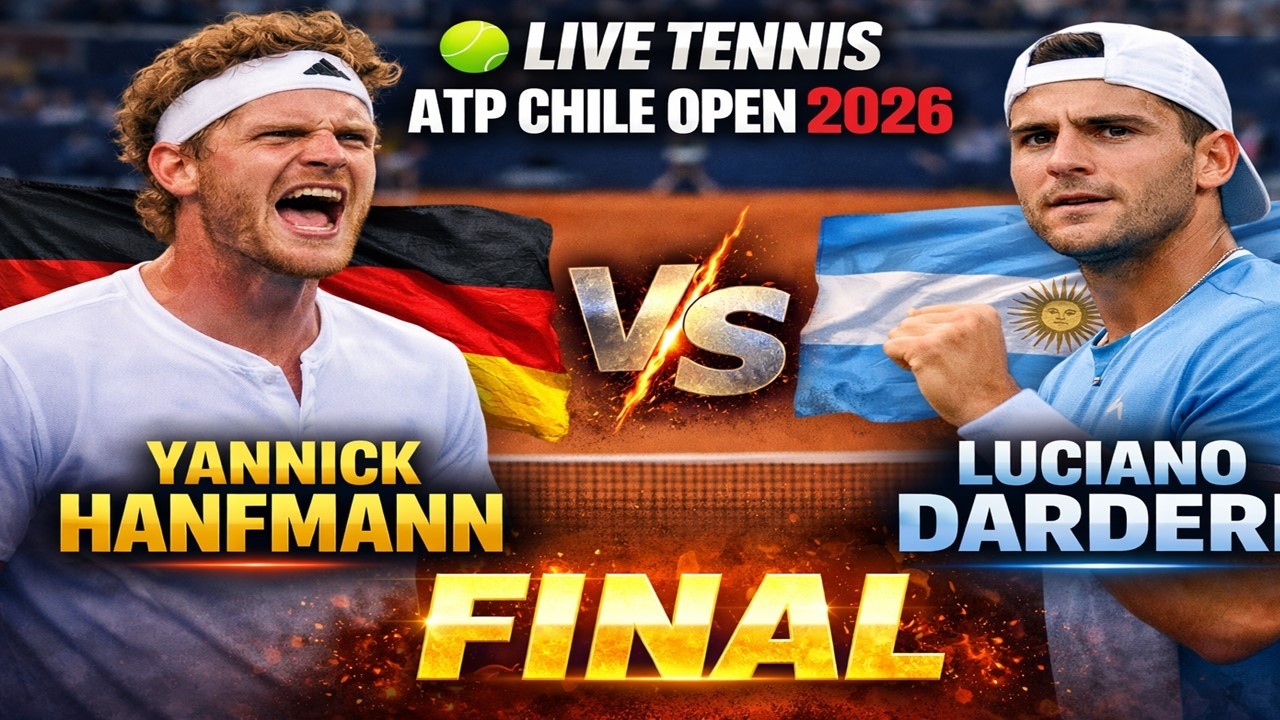 Yannick Hanfmann vs Luciano Darderi 🎾LIVE TENNIS ATP CHILE OPEN2026 ...
