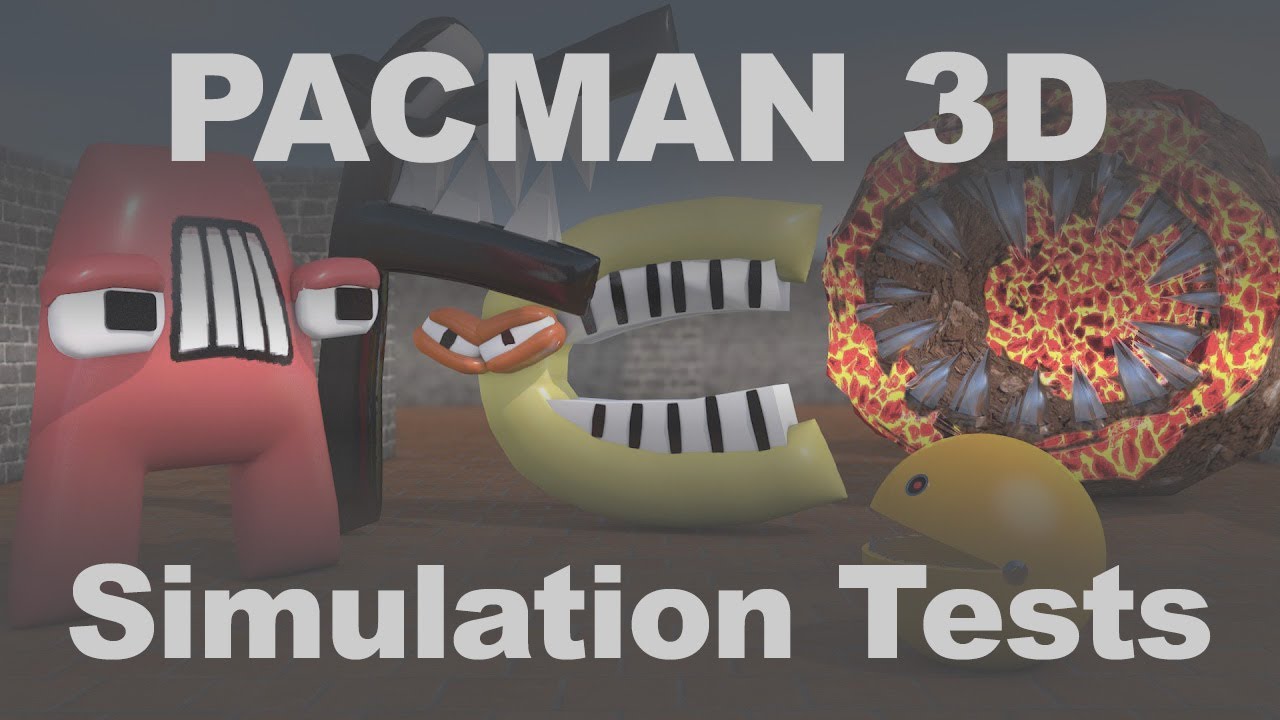 Pacman vs Monsters Best Moments Compilation (Alphabet Lore, Roblox ...