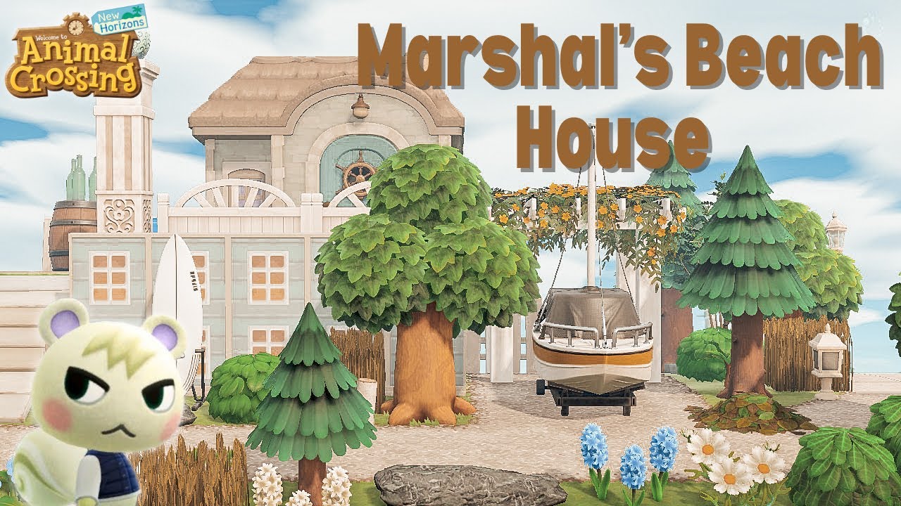 Marshal's Beach House | Animal Crossing: New Horizons - YouTube