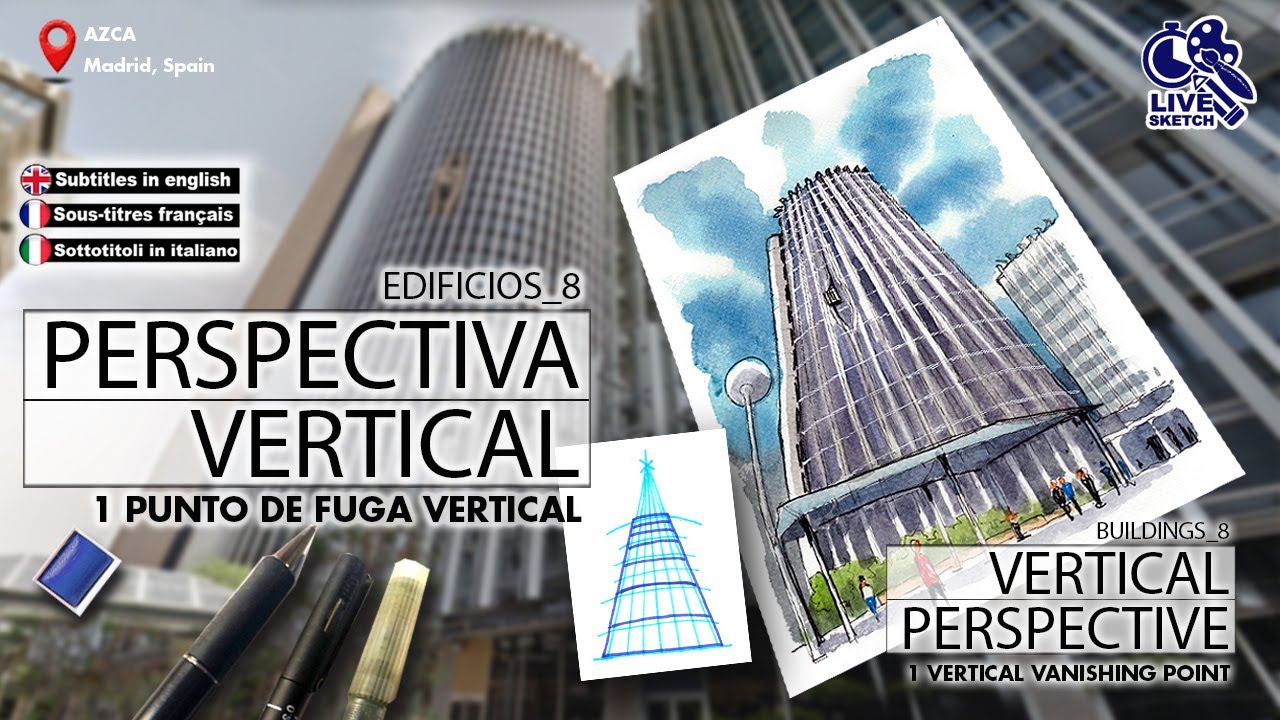 Perspectiva vertical , dibuja mirando hacia arriba. Vertical ...