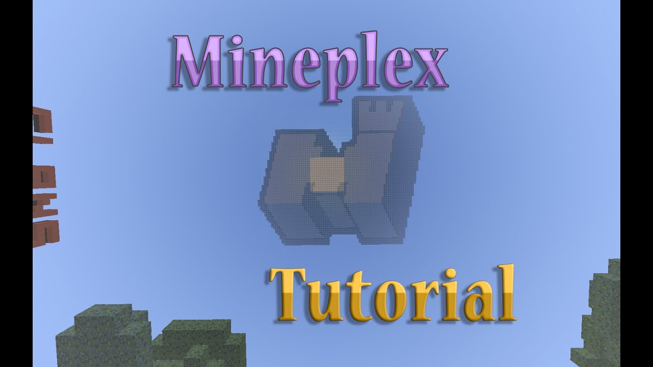 Tutorial of how to get on top of the Mineplex logo in the new lobby ...