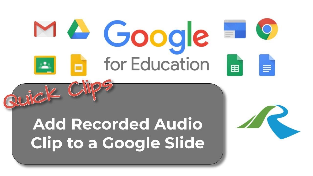 Add Recorded Audio Clip to a Google Slide - YouTube