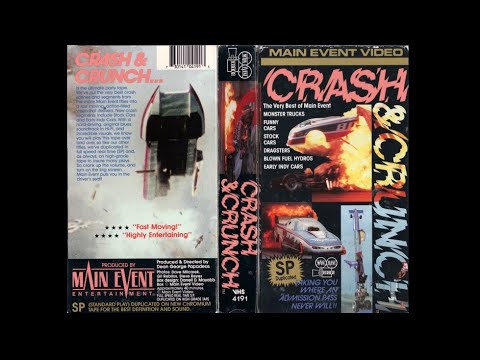 CRASH & CRUNCH! 1991 VHS TAPE! RACING ACCIDENTS! CRASHES! NHRA, DRAG ...