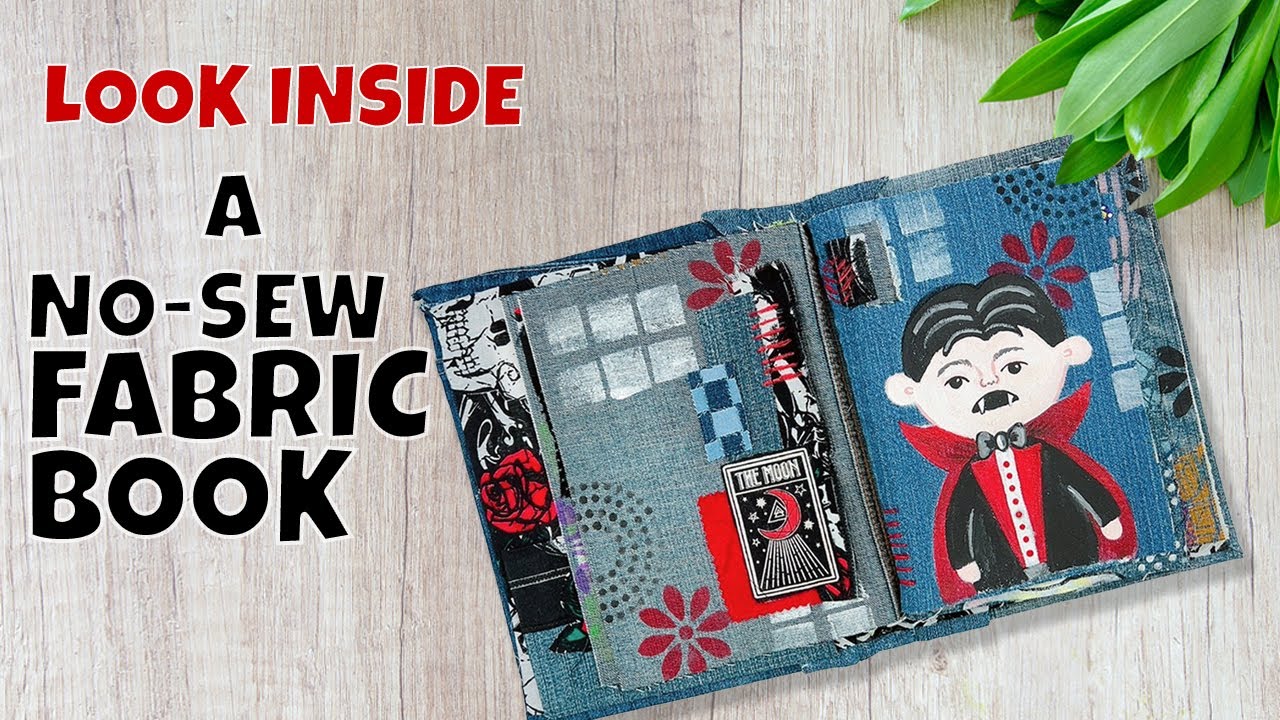 Take a Look Inside My No-Sew Fabric Book | #fabricbook #halloweenbooks ...
