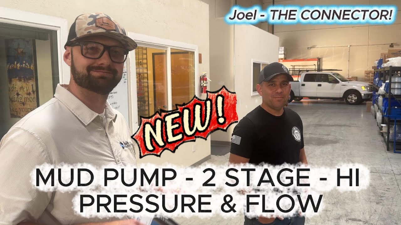NEW Two-Stage Hi-Pressure & Volume Mud Pump - Mud Puppy & Hole Products ...