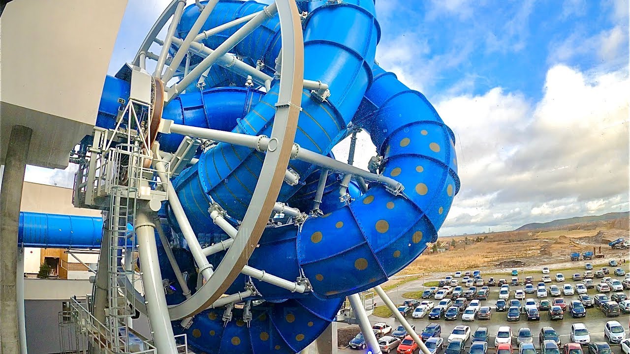 AquaSpinner Waterslide - Europe's first Rotating Slide - Aquapark Reda ...