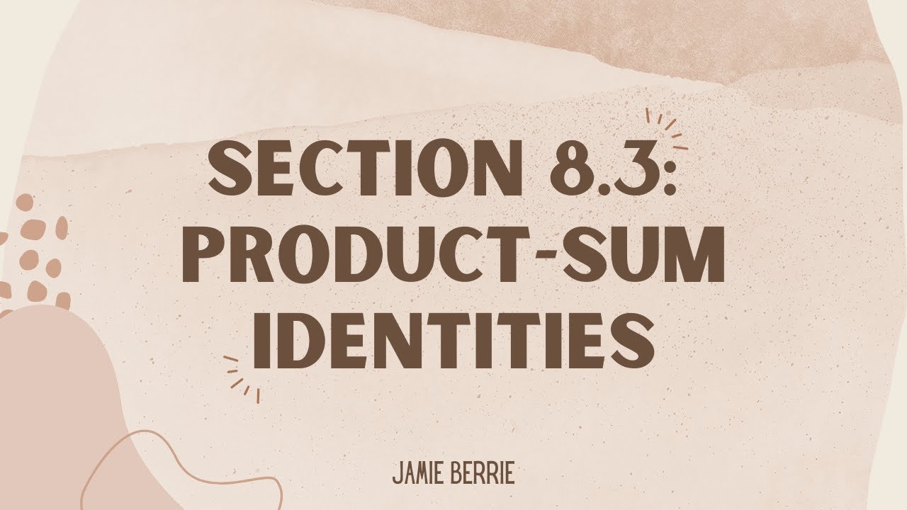 Section 8.3 Lecture Video (PART 1) - YouTube