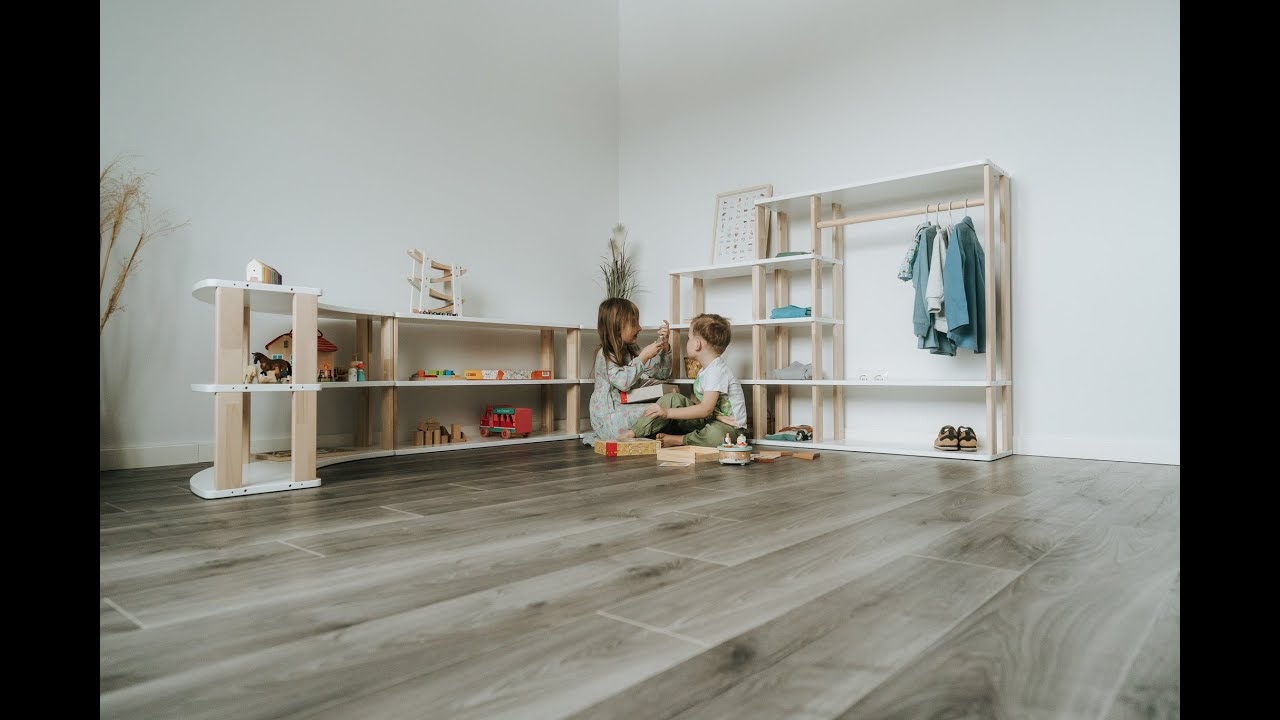 Modular Montessori shelves - YouTube