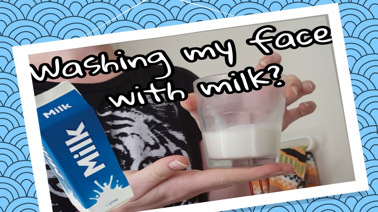 Washing my face with Milk? (Milk Masking) - YouTube