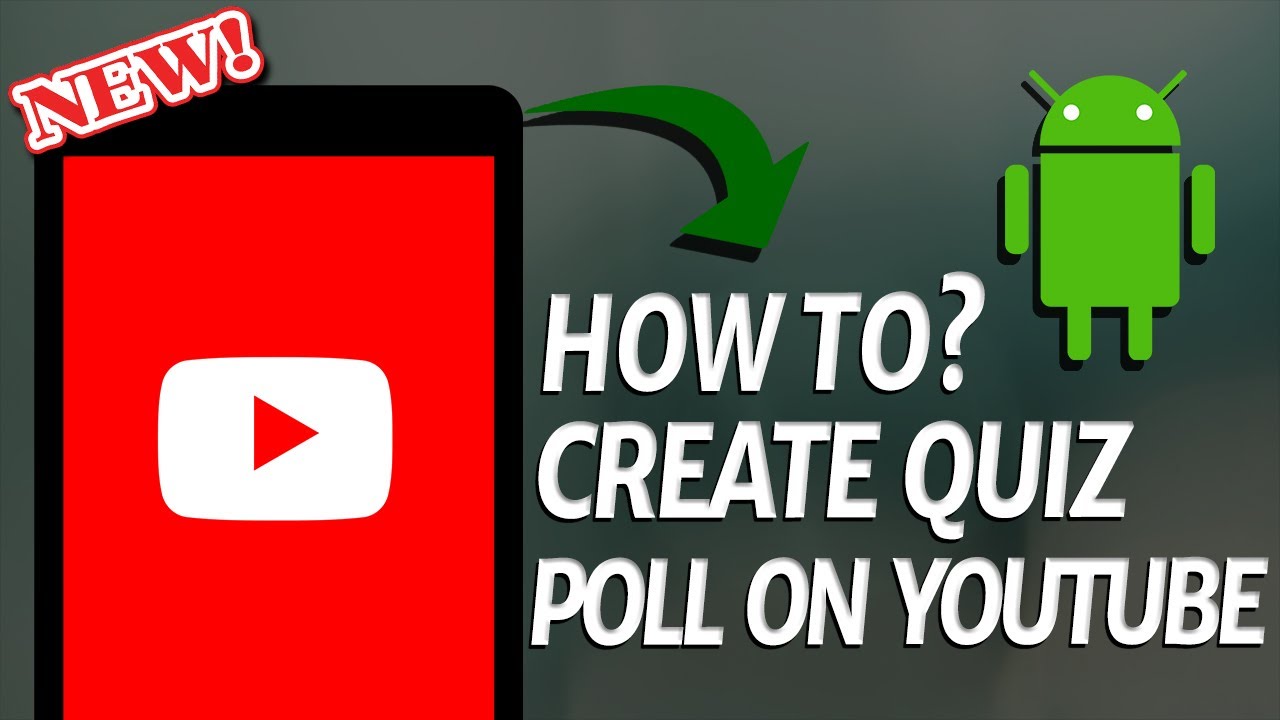 How to Make a Quiz Community Post on YouTube | Android Phones - YouTube