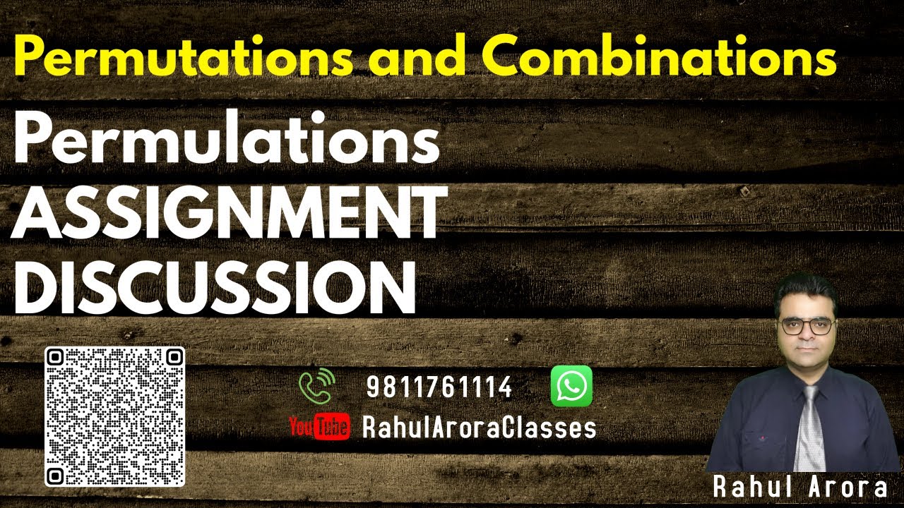 8 Permutations ASSIGNMENT Discussion - YouTube