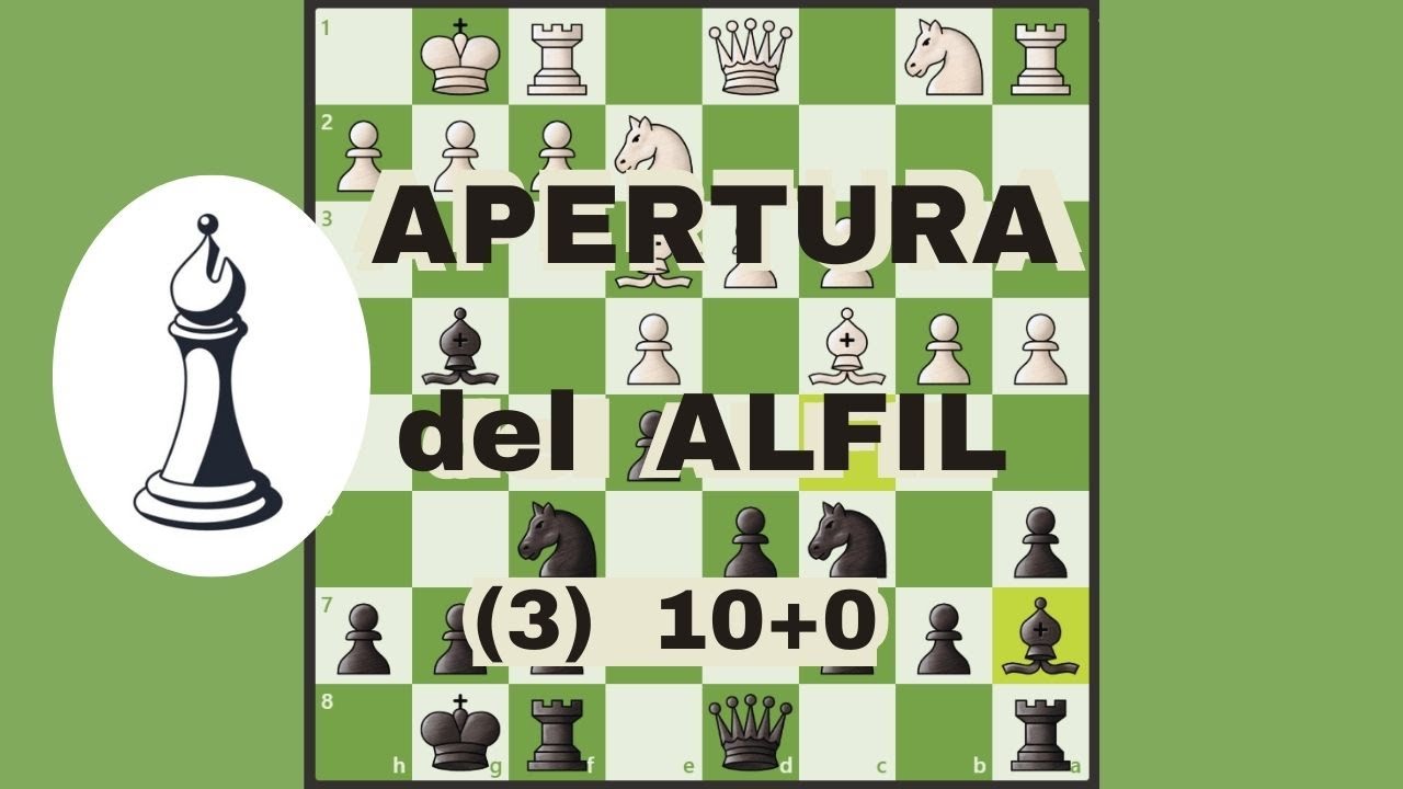 Apertura del Alfil con Negras (3) - YouTube