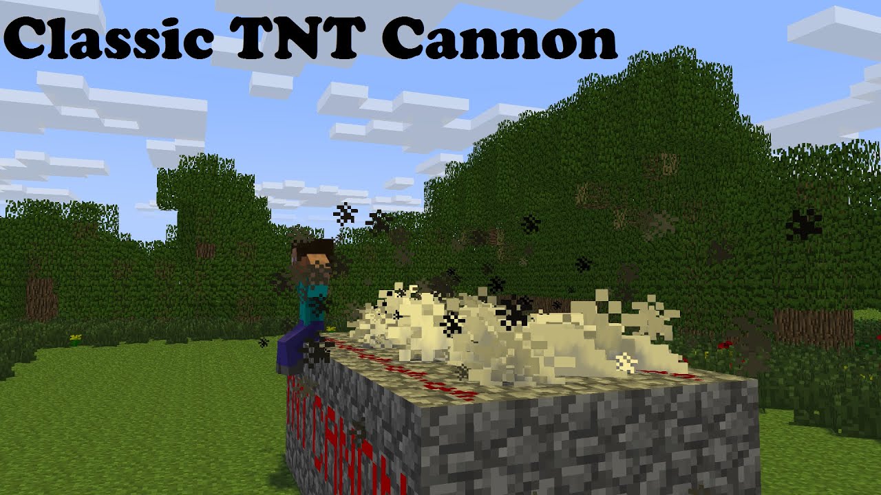 Minecraft Animation - Classic TNT Cannon - YouTube