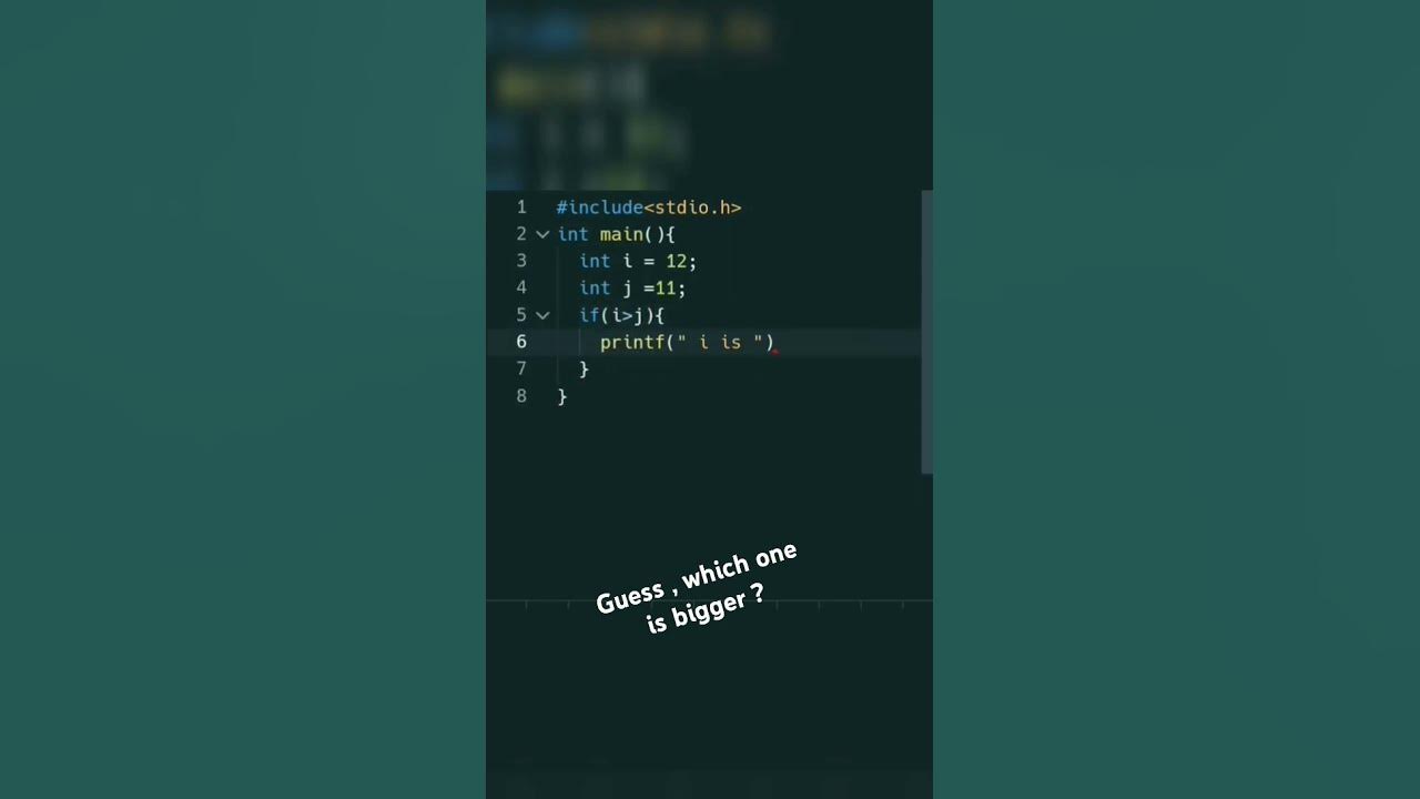 Which one is bigger program in c ? By using if else #python #programming - YouTube