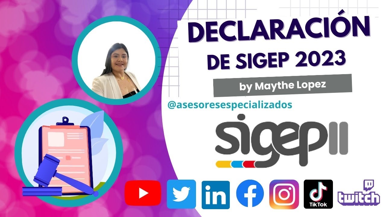 Declaración sigep II año 2023 - YouTube
