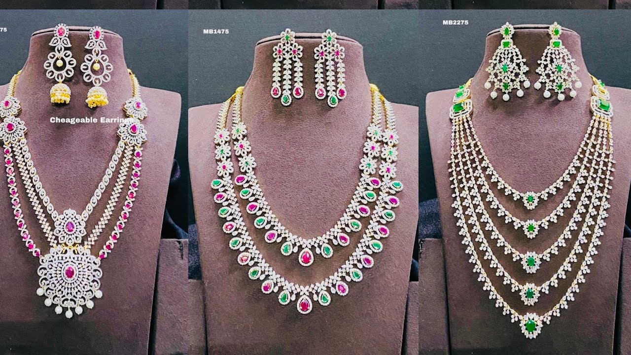 Cz jewellery with price | cz collection with price |one gram gold cz ...