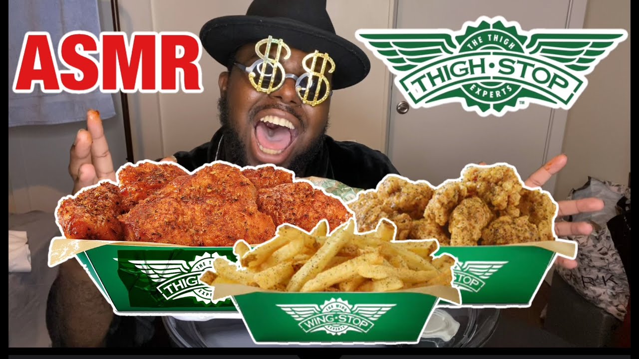 THIGHSTOP😱 *NEW* WINGSTOP CHICKEN THIGHS LEMON PEPPER (CRUNCHY SOUNDS ...
