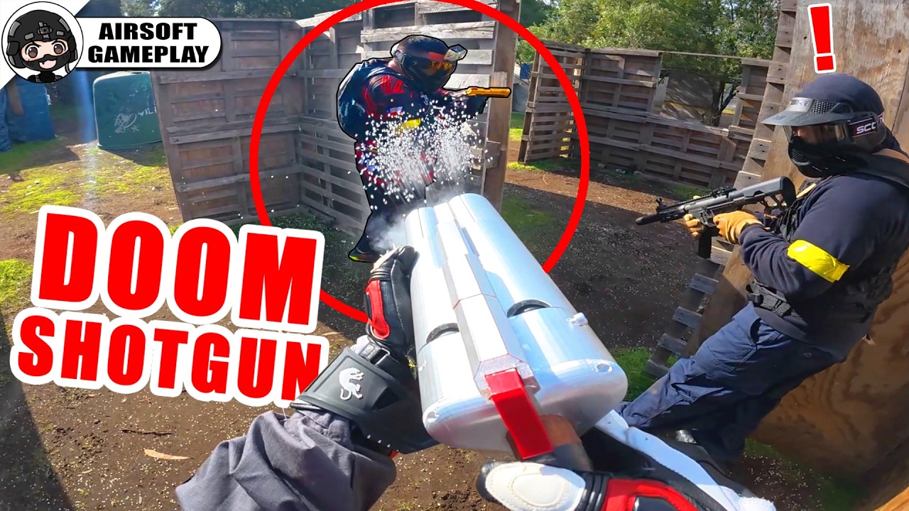 SUPER ESCOPETA DOOM en AIRSOFT 🔥 Yio Airsoft Gameplay - YouTube