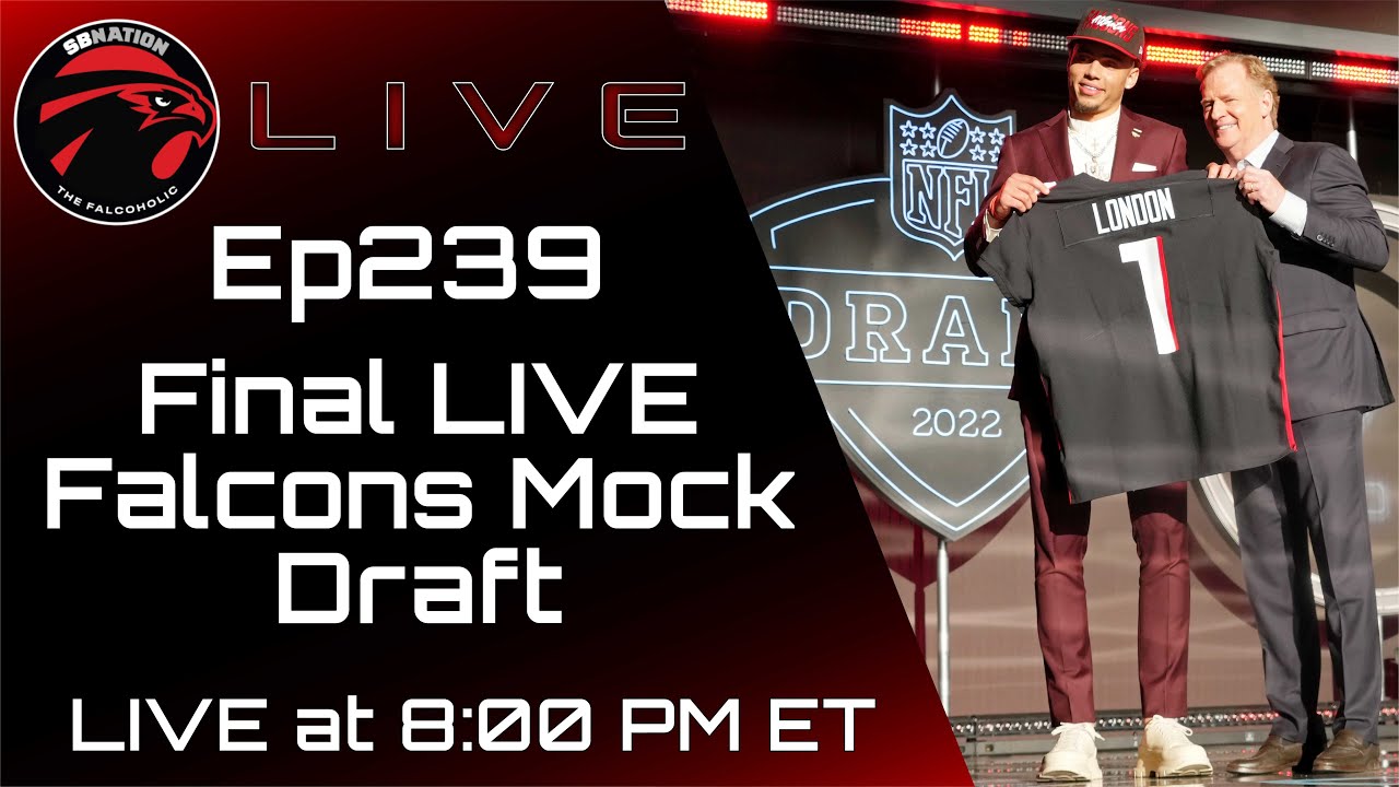 Final LIVE Falcons Mock Draft: The Falcoholic Live, Ep239 - YouTube