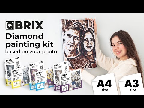 QBRIX - create your own selfie from diamond painting kit 💎