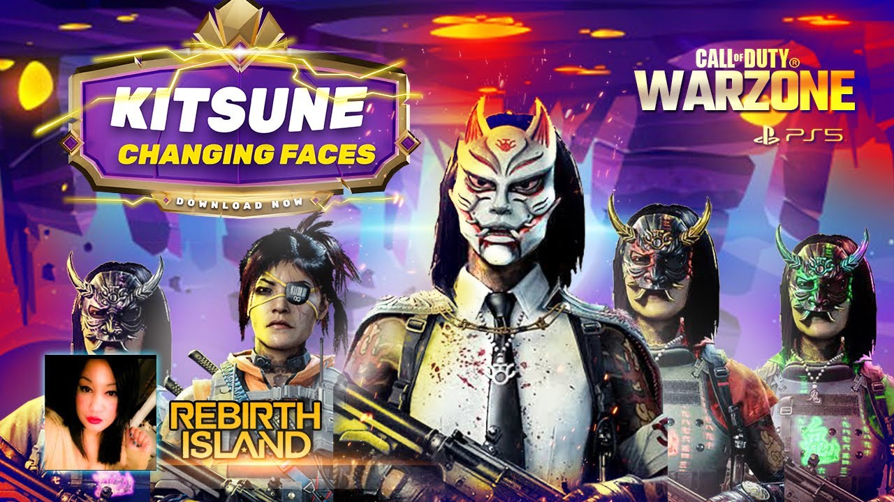 Call of Duty: Kitsune Changing Faces On Warzone Rebirth Island (PS5 ...