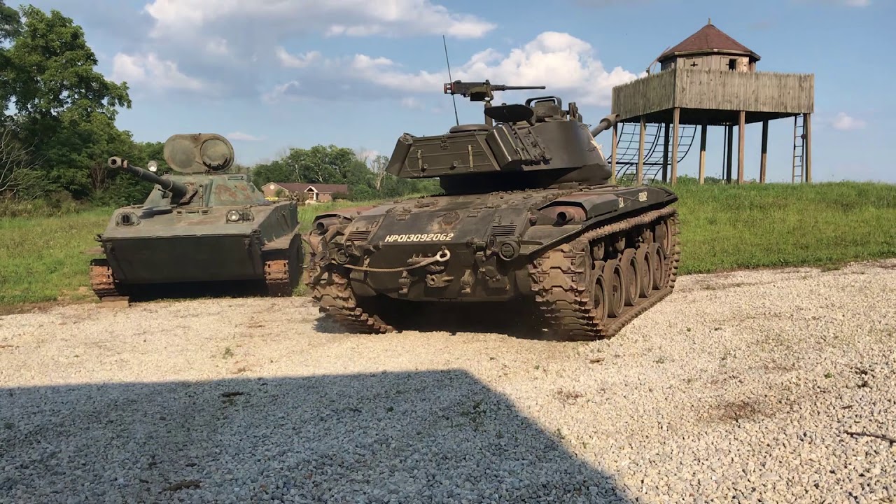 M41A2 coming outside after a year nap... - YouTube
