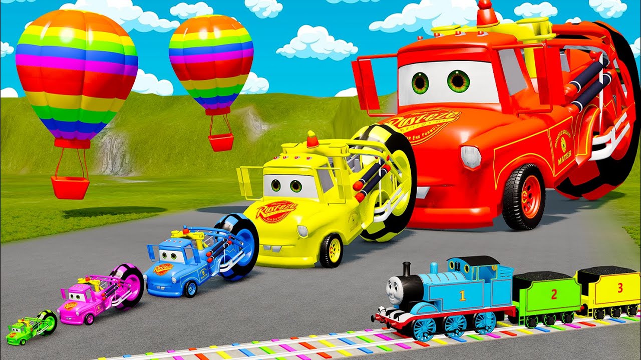 Big & Small: Rescue Squad Mater with Rear Mono MonsterTruck wheel vs ...