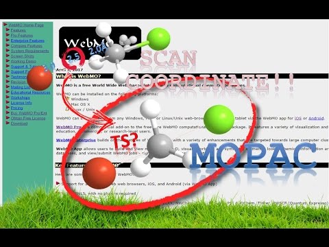 WebMO Tutorial：Transition state Optimization2 - YouTube
