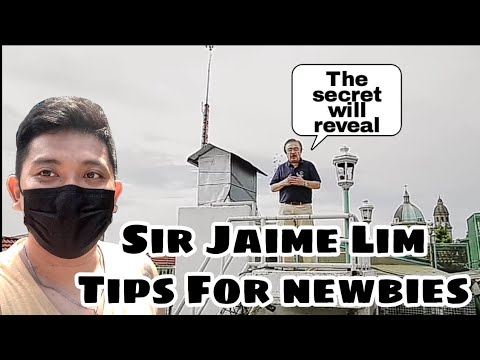 SIR JAIME LIM TIPS FOR NEWBIE - YouTube