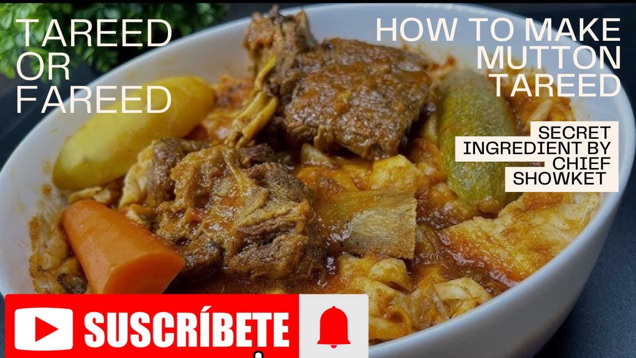 HOW TO COOK FAREED OR THAREED/ARABIC MUTTON THAREED/ HOW TO MAKE ...