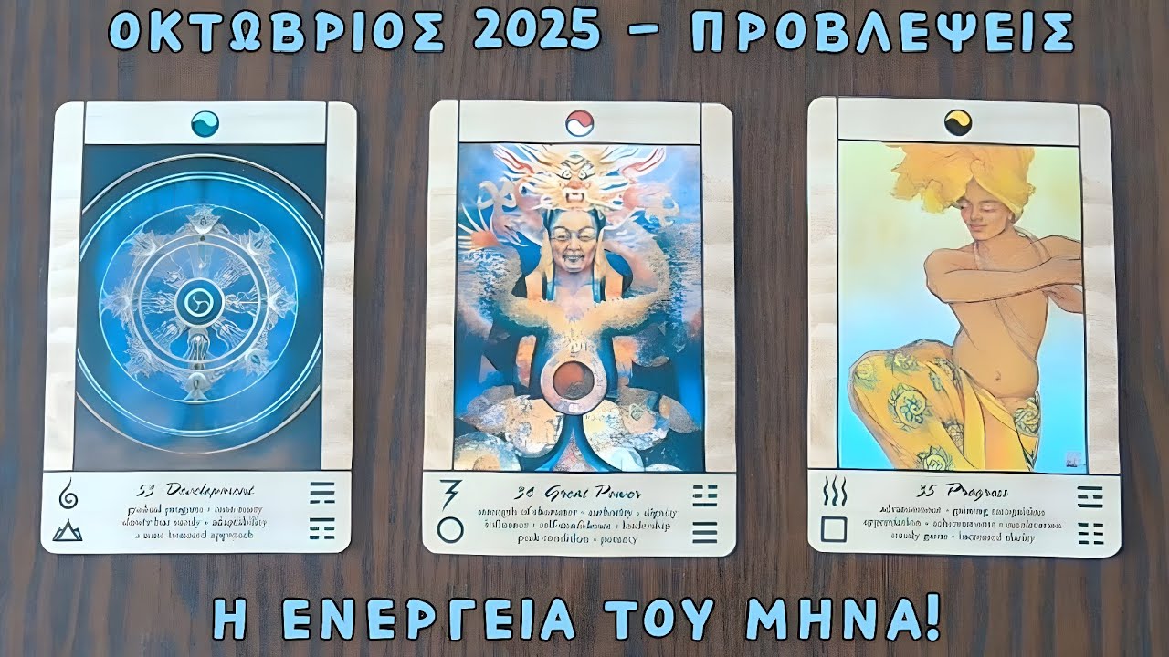 🕊️ Οκτώβριος 2025: Η ενέργεια του μήνα - προβλέψεις ταρώ! Pick a card ...