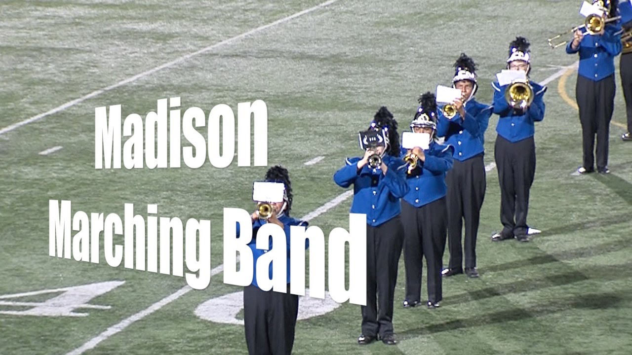 Madison High School Marching Band, Halftime Performance, 10/24/14 - YouTube