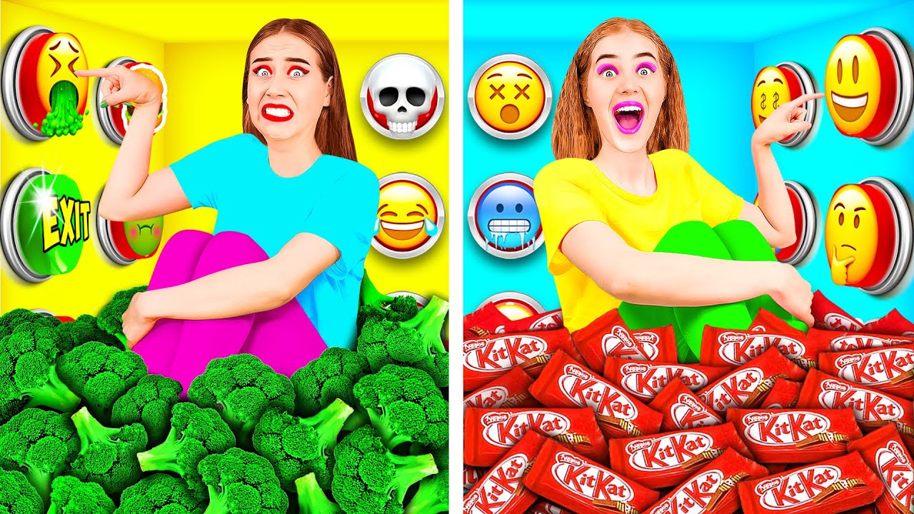 1000 Mystery Buttons Challenge Only 1 Lets You Escape | Funny Moments ...