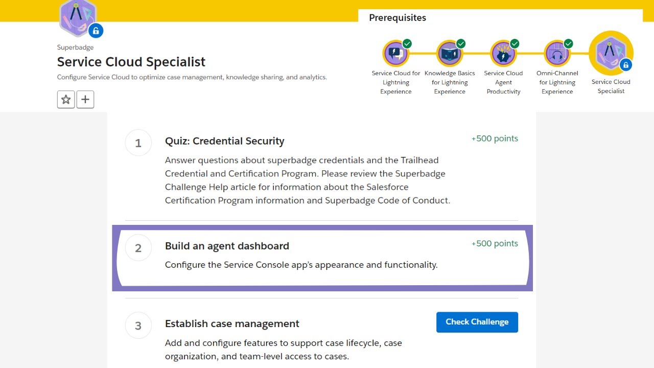 Build an agent dashboard | Service Cloud Specialist | Salesforce - YouTube