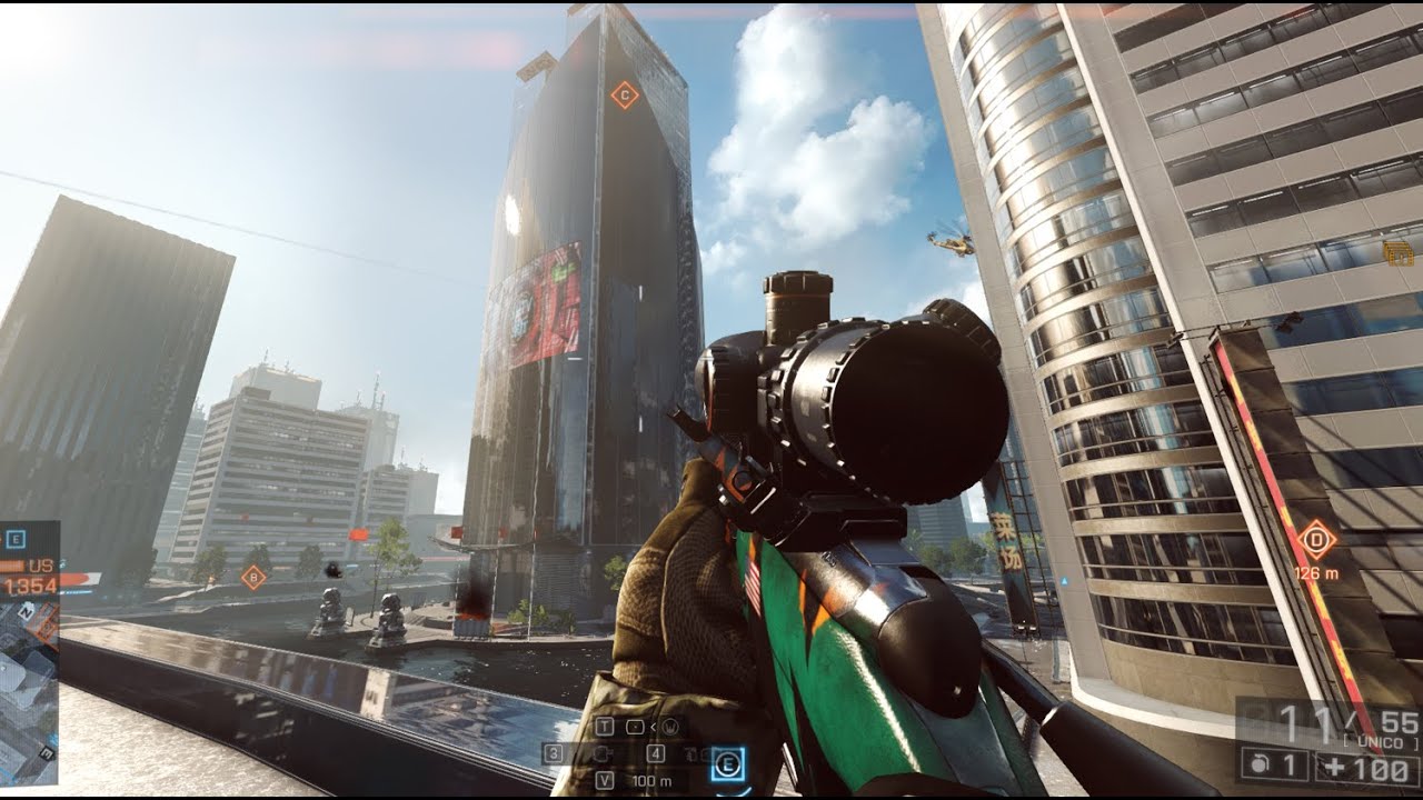 Fusil de precisión: Scout Elite/Battlefield 4 |Online 23 [1080x60 fps ...