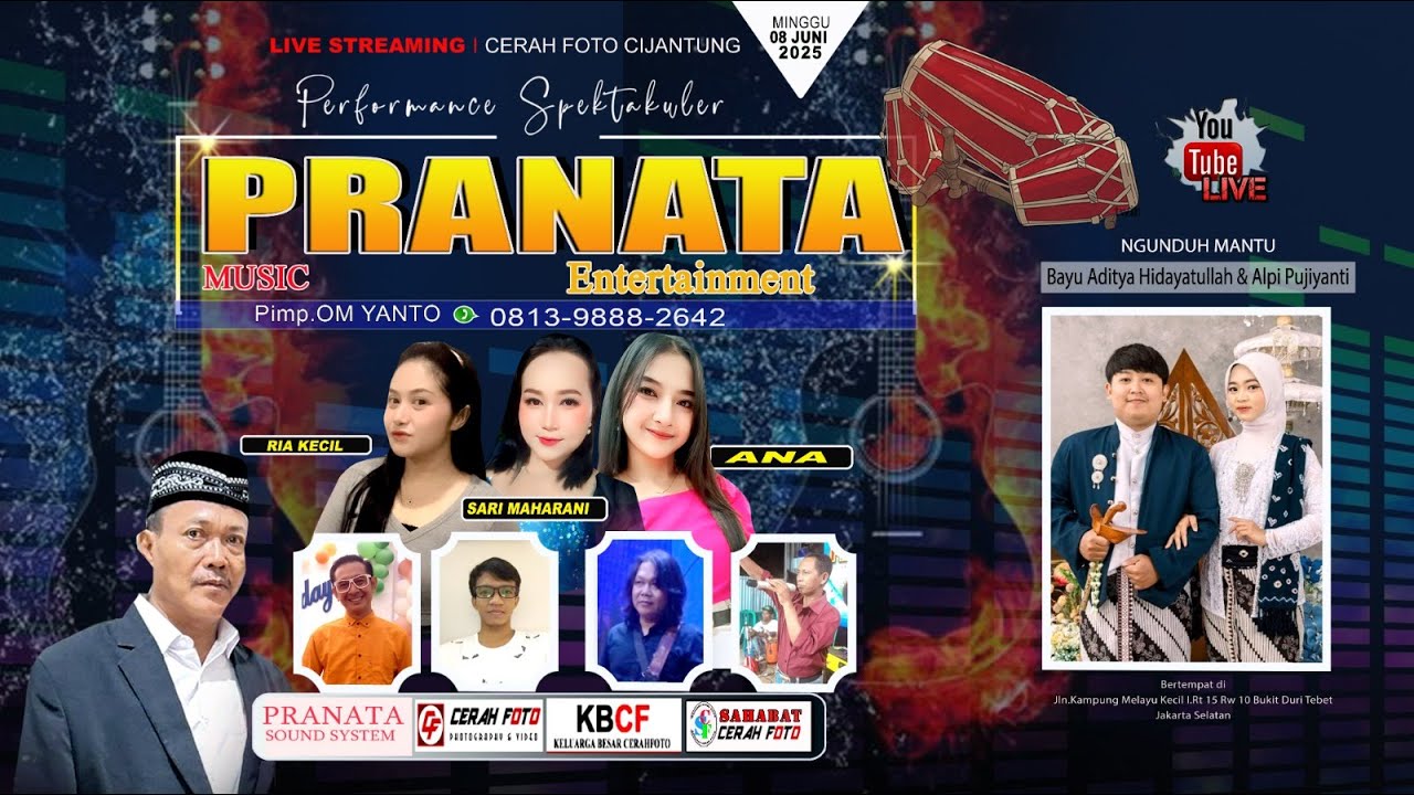 LIVE 🔴DANGDUT PRANATA MUSIK 081398882642// RESEPSI PERNIKAHAN BAYU ...