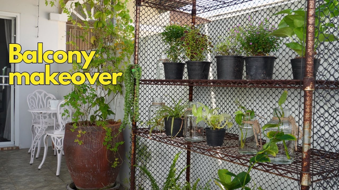 turning my terrace into a cozy balcony garden | budget friendly terrace ...