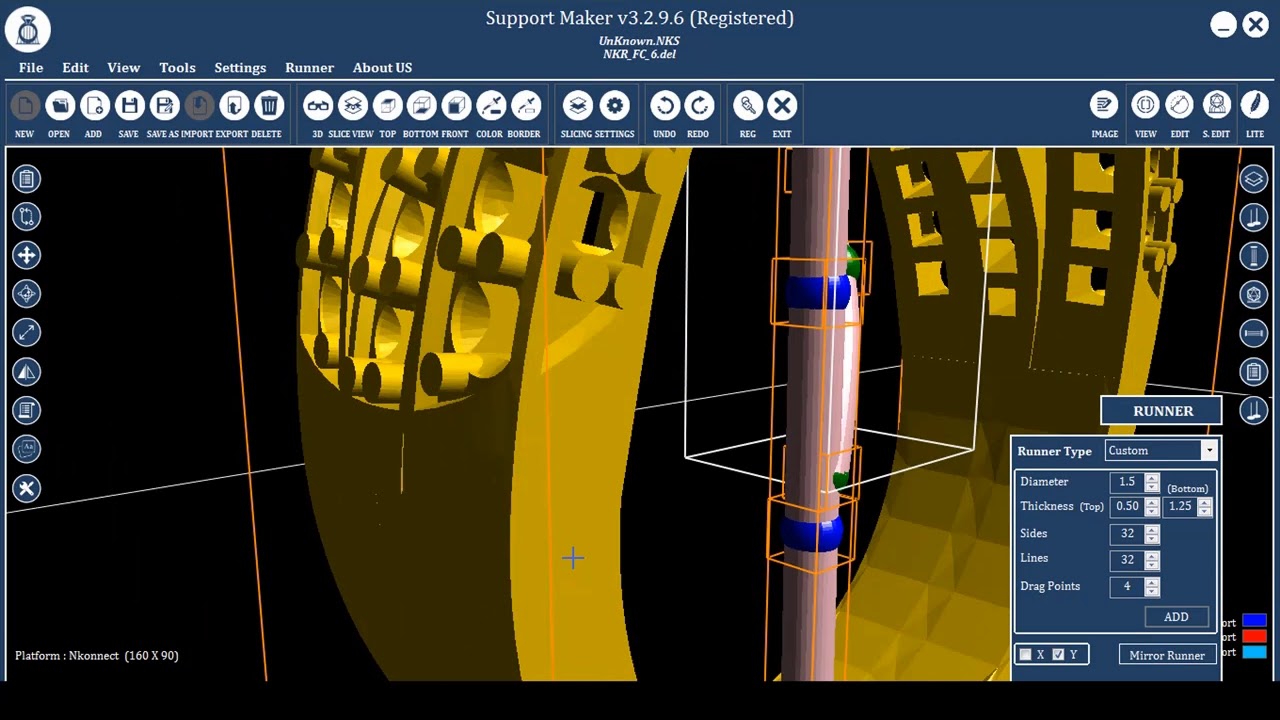 How to create runner support in support maker software - YouTube