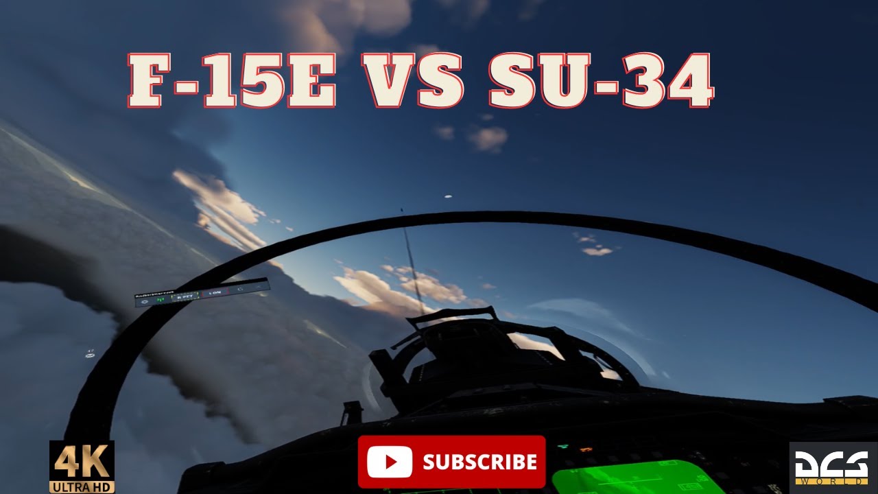 Multicrew F-15E vs SU-34 Dogfight | Digital Combat Simulator - YouTube