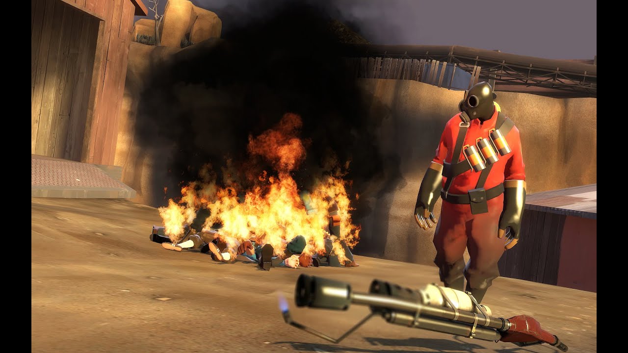 Flame Thrower turns into Auto-Thrower - YouTube