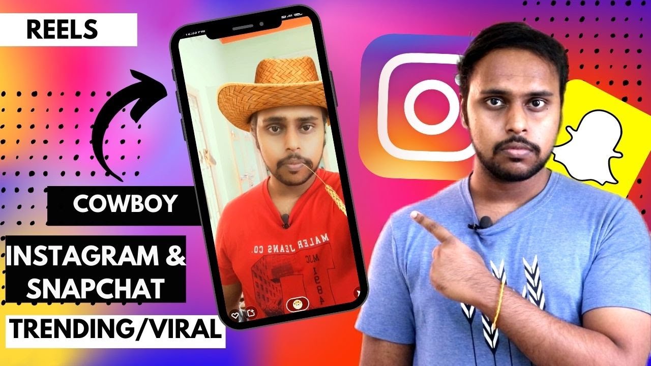 How to get Cowboy hat filter on Instagram or Snapchat | New Instagram ...