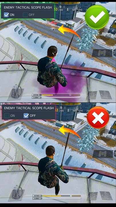 Enemy Tactical Scope Flash Tutorial🔥💯CODM BR🔥Codmobile | CODM Pro Setting #shorts #codmbr #codm ...