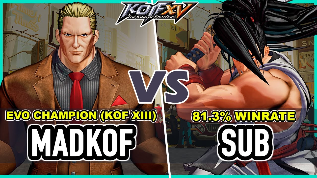 KOF XV 🔥 Madkof (Geese/Heidern/Clark) vs SUB (Haohmaru/Blue Mary/Ash ...