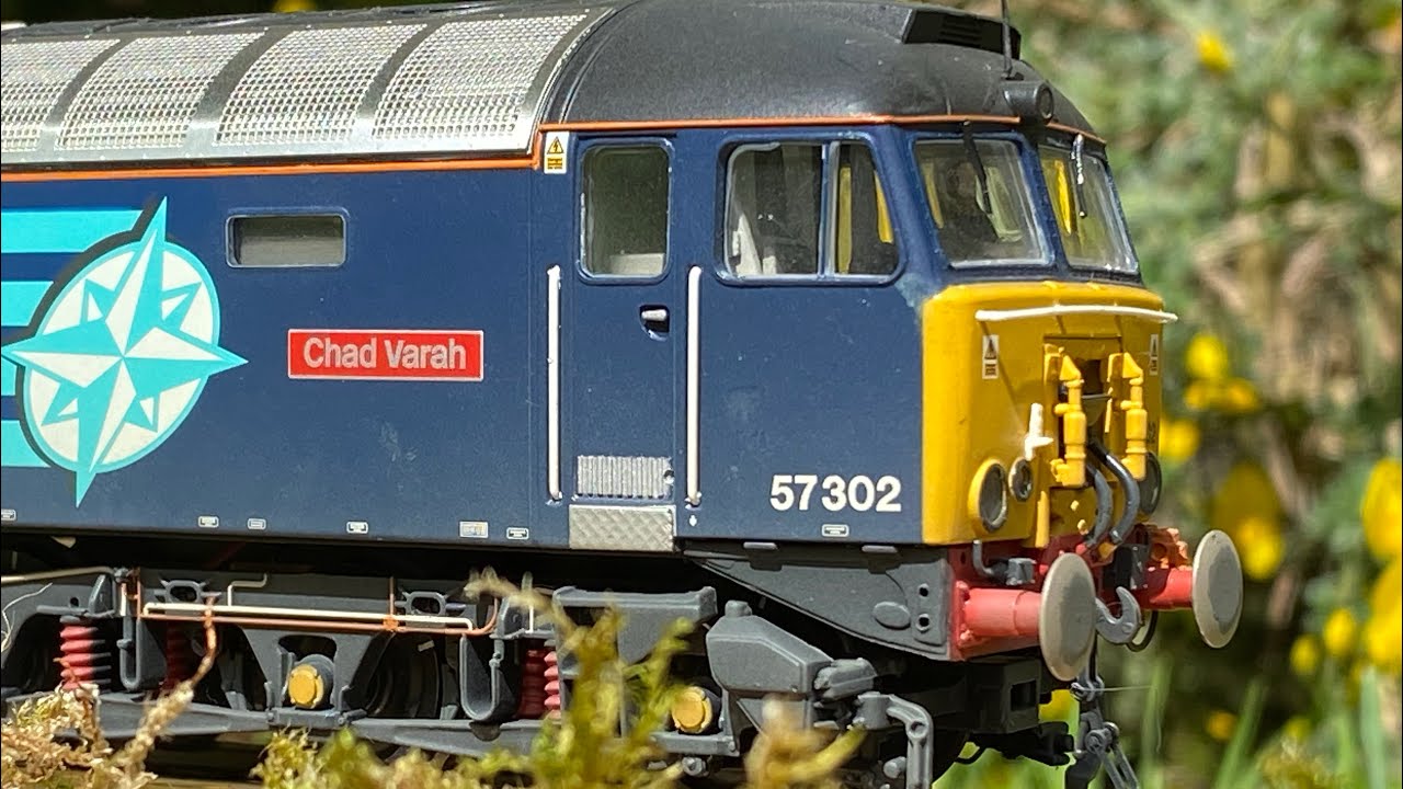 (HD) "Chad Varah” garden running session! Music! Class 57 - UK Trains ...