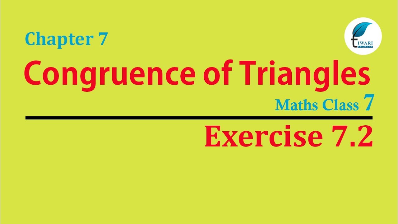 NCERT Solutions for Class 7 Maths Chapter 7 Exercise 7.2 - YouTube