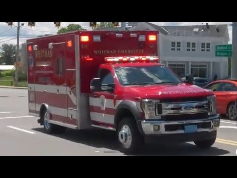 Whitman MA Fire Dept Ambulance 248 Responding - YouTube