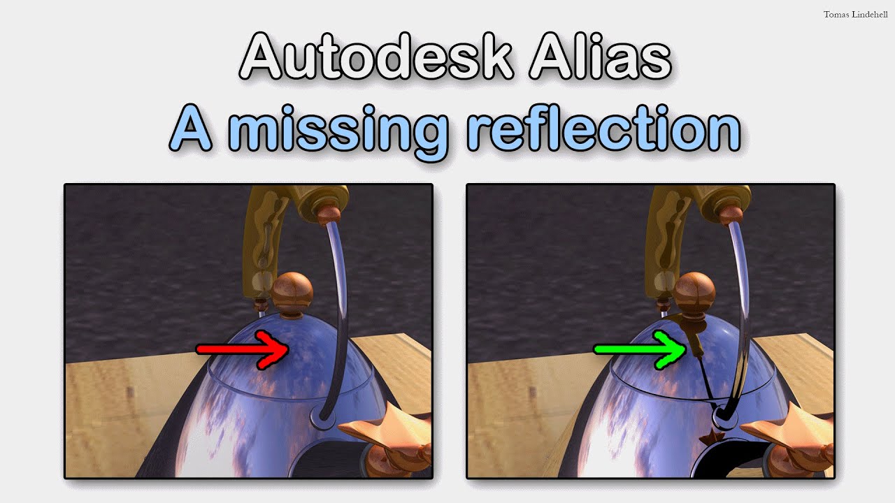A missing reflection Autodesk Alias - YouTube