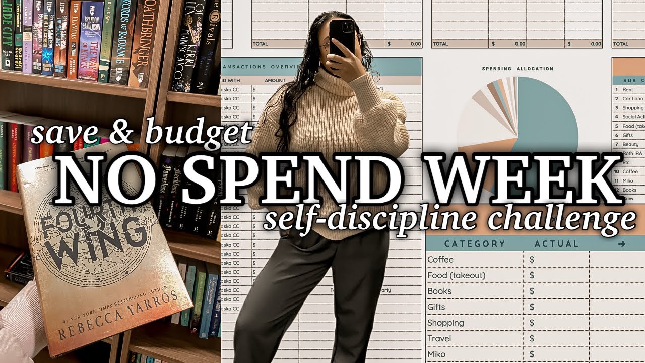 NO SPEND WEEK CHALLENGE || tips on saving money, self-discipline ...